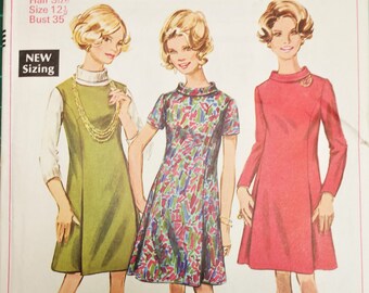 1968 Dress Pattern | Etsy