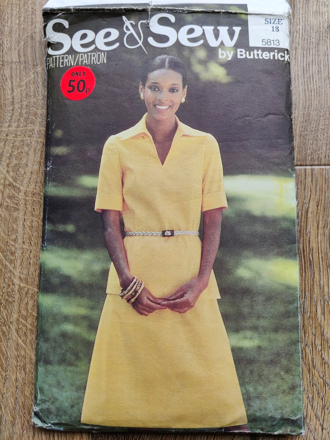 1970s Sewing Pattern Butterick Sew & Sew 5813 FACTORY FOLDED 1970s ...