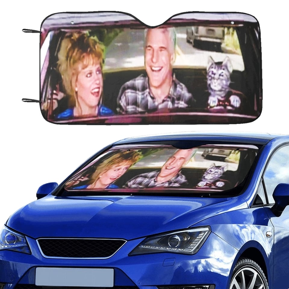SNL Toonces the Driving Cat Car Sun Shade sold by Rosalie Random | SKU ...