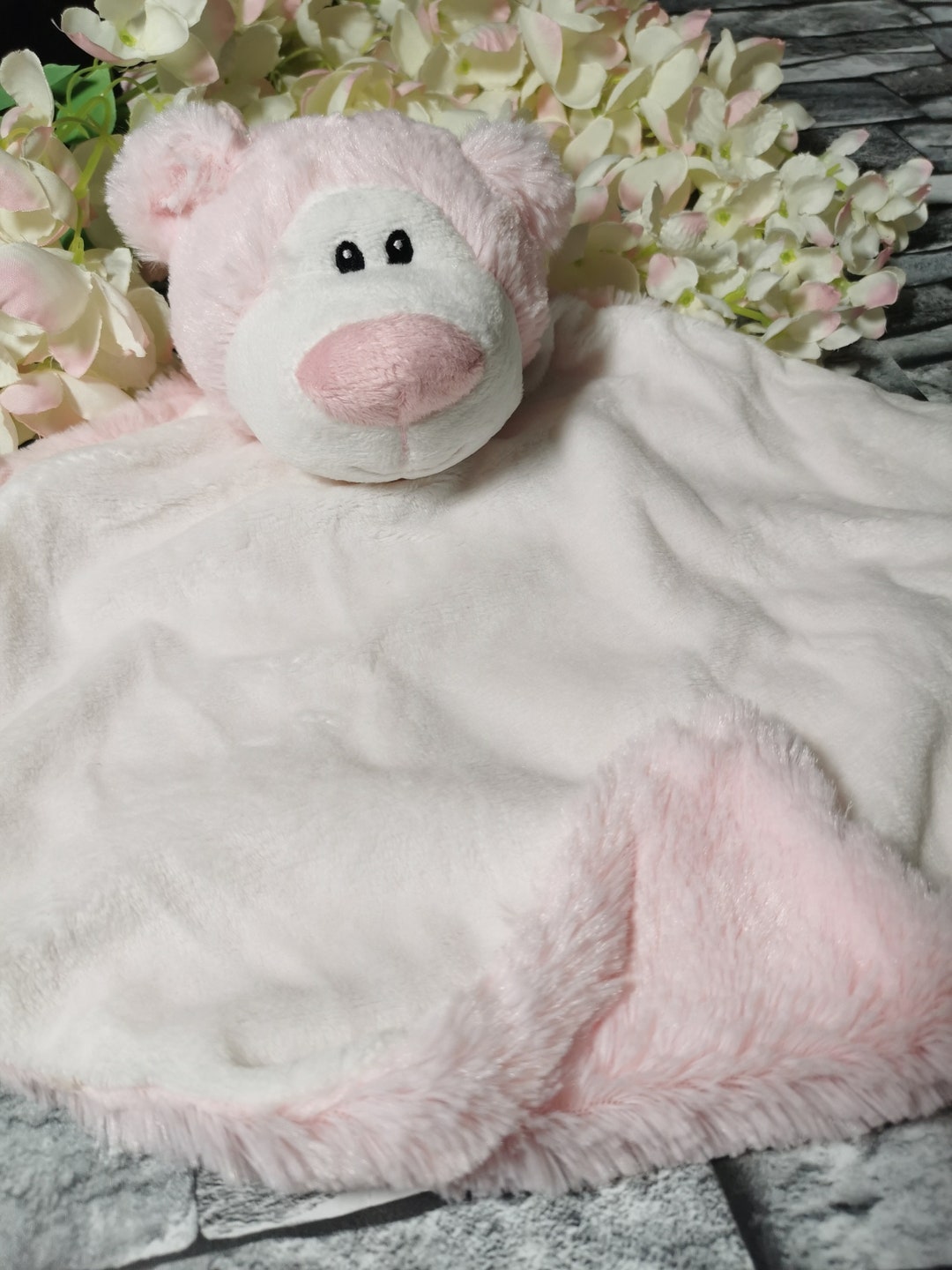 Personalised Baby Comforter, Teddy Bear Comfort Blanket, New Baby Gift ...