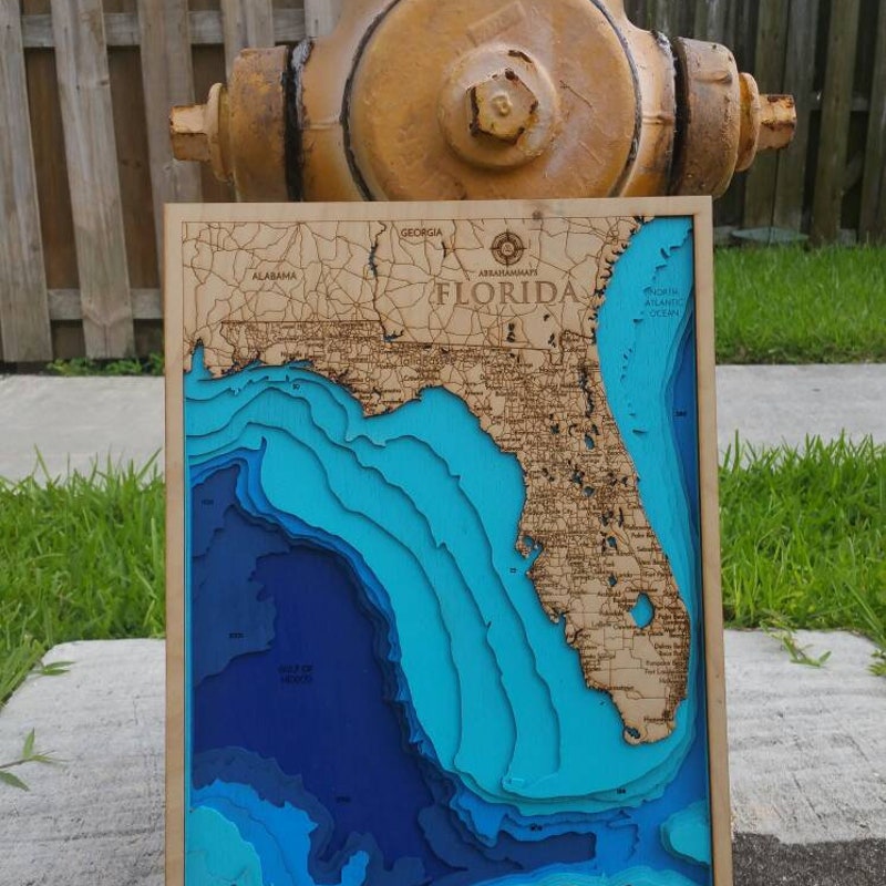 Layered Maps - Etsy