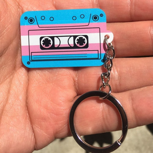 Transgender Flag Key Chain Trans Pride Key Chain Transgender - Etsy