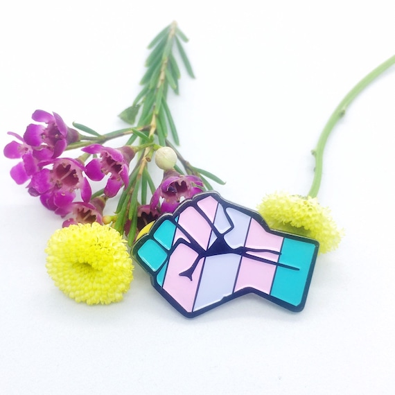Pastel Transgender Flag Pin Transgender Pride Pin Trans | Etsy