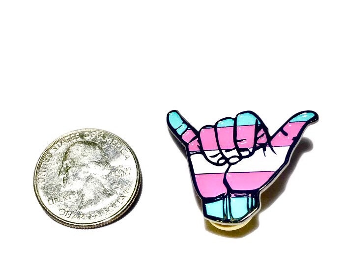 Pastel Transgender Pride Pin / Trans Flag Pin /trans Enamel - Etsy