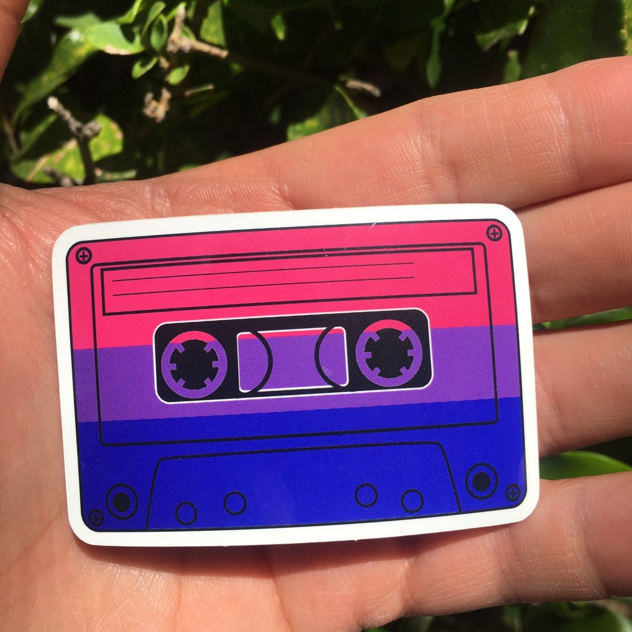 Bisexual Flag Bisexual Pride Sticker Bi Sticker Retro | Etsy