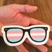 Transgender Flag Vinyl Sticker for Laptops and Water Bottles. Trans ...