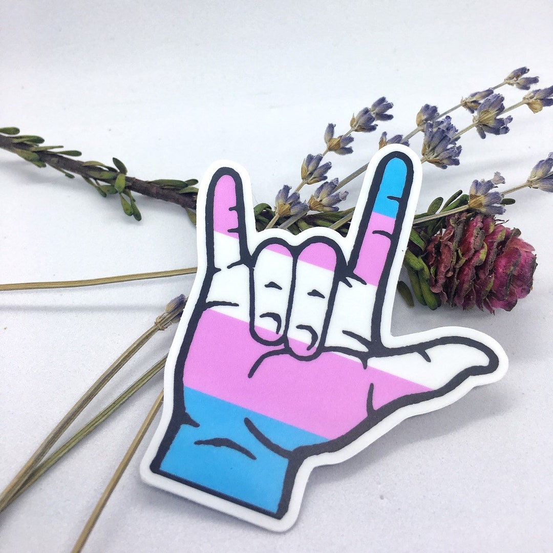 Transgender Sticker | Trans Love Sticker | LGBTQ | Pride Rainbow ...