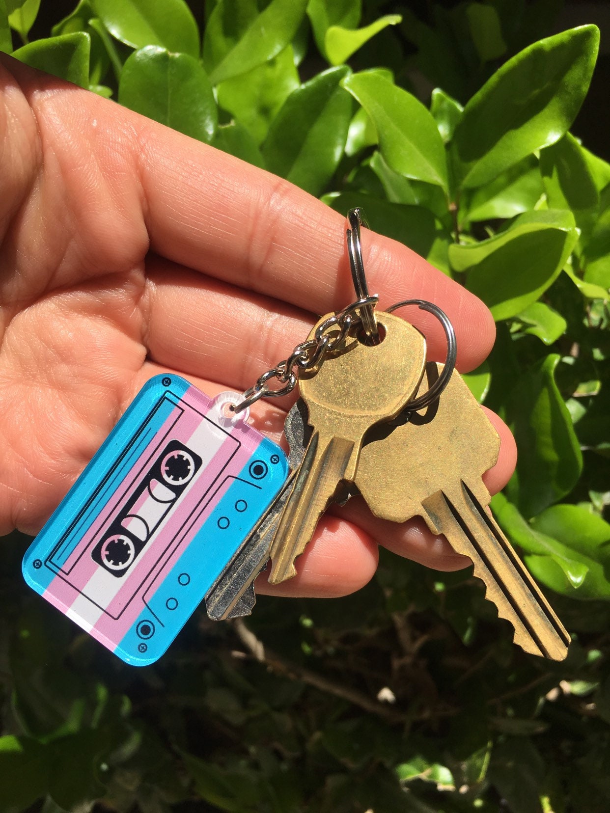 Transgender Flag Key Chain Trans Pride Key Chain Transgender | Etsy