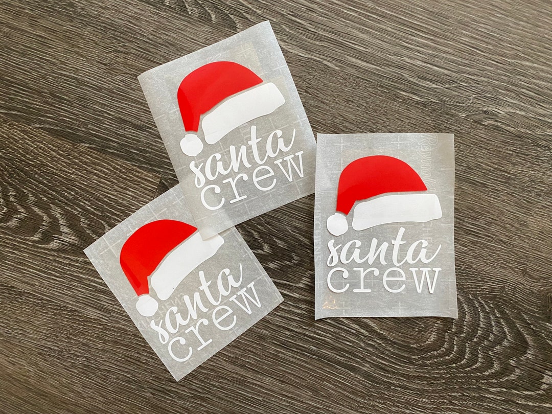 Christmas Santa Crew Iron on Vinyl, Christmas Iron on Shirts, Santa ...