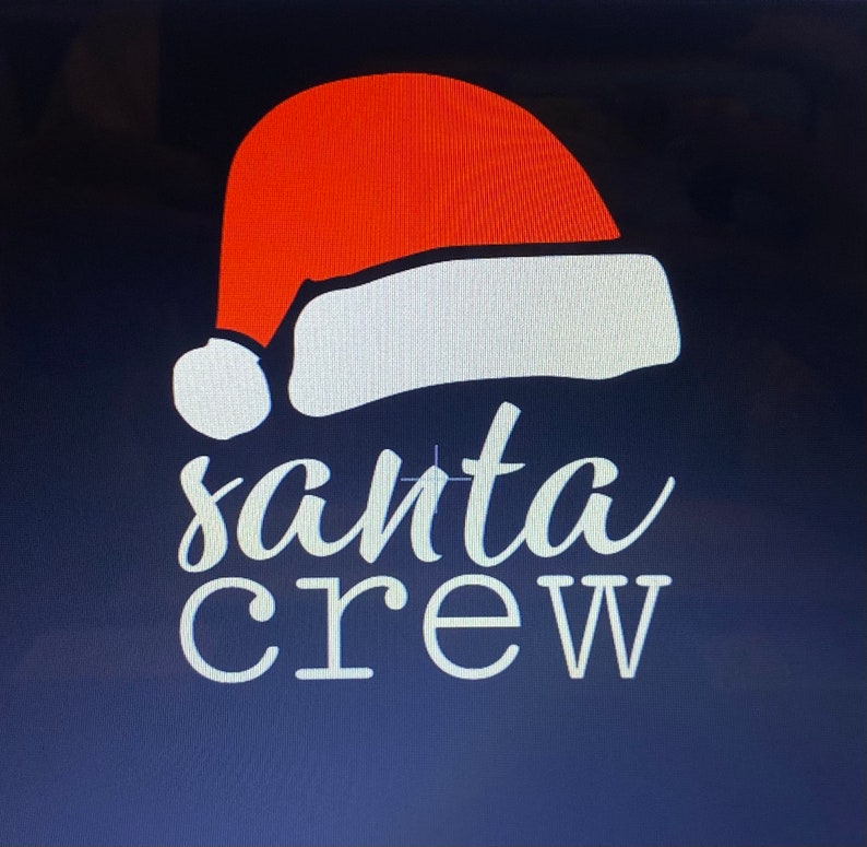 Christmas Santa Crew Iron on Vinyl Christmas Iron on Shirts - Etsy