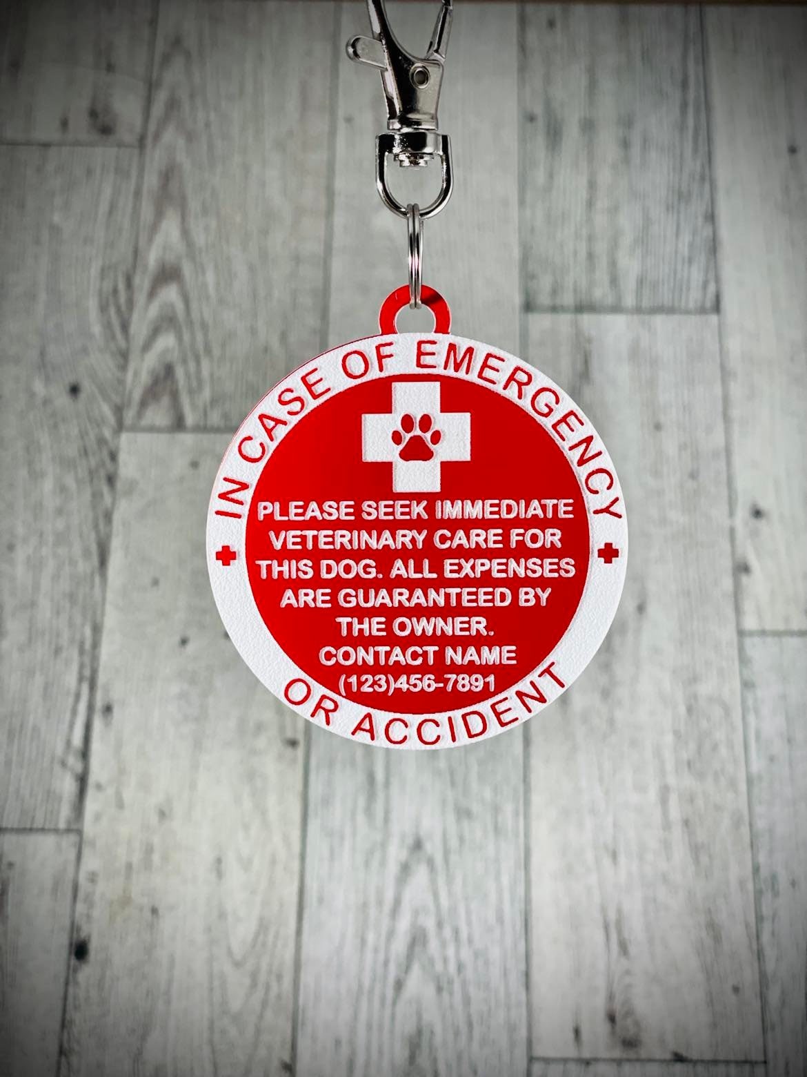 In Case of Emergency Personalized Crate Tag - Etsy