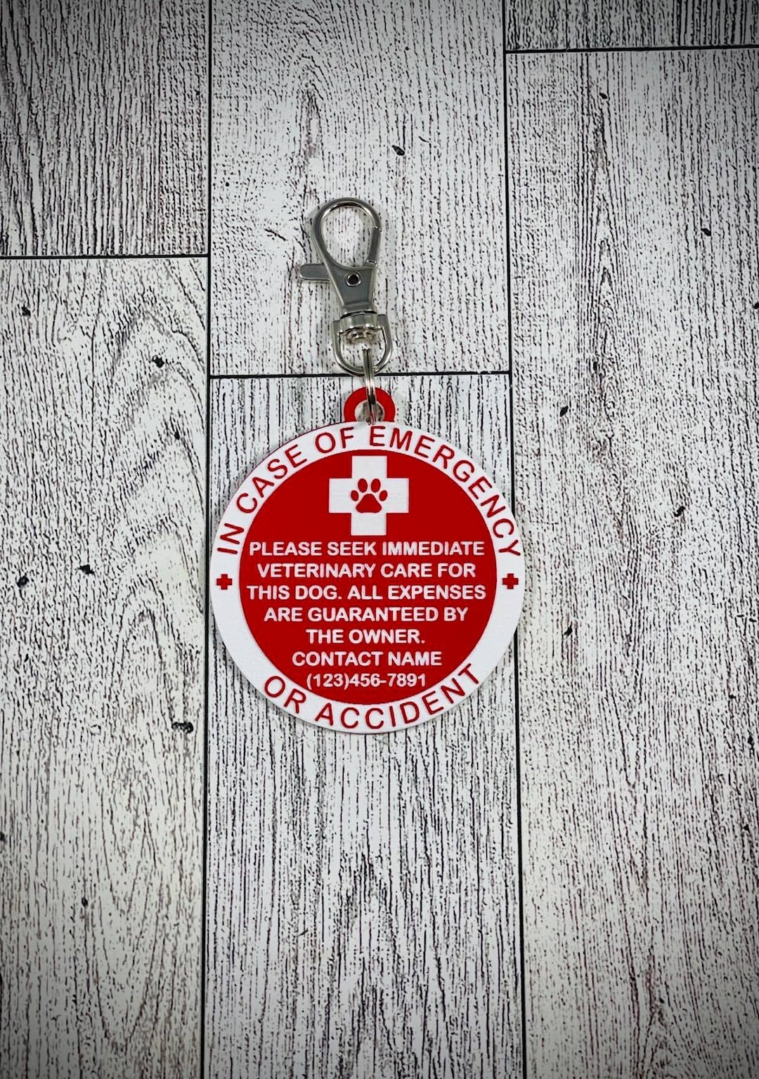 In Case of Emergency Personalized Crate Tag - Etsy