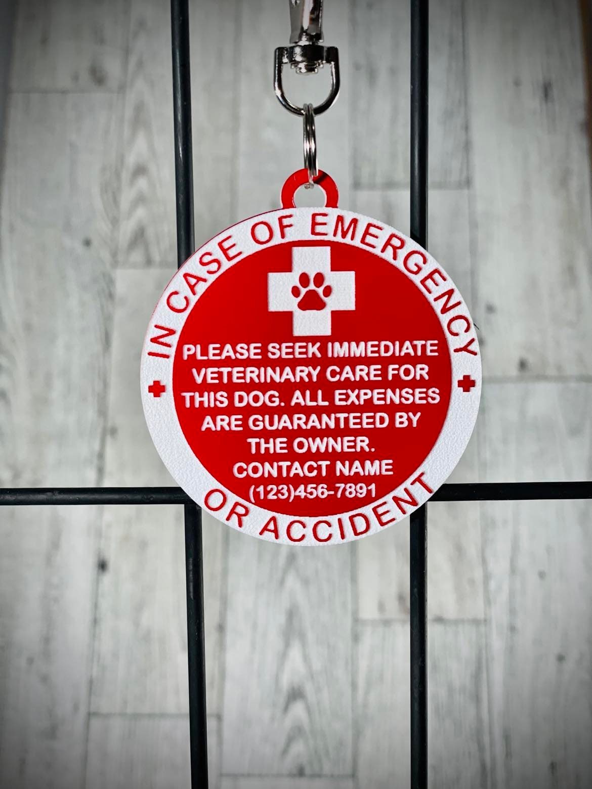 In Case of Emergency Personalized Crate Tag - Etsy