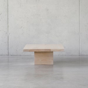 Light Coffee Table Light Wood Coffee Table Rectangle Solid - Etsy