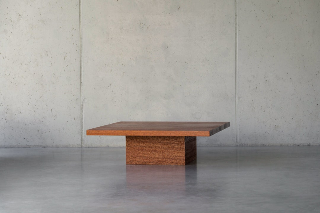 Center Table for Living Room Low Profile Coffee Table Square - Etsy