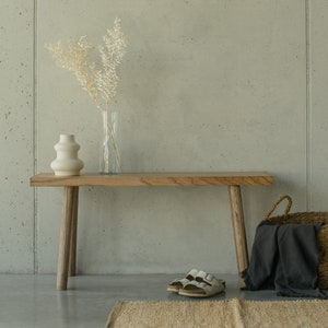 Japandi Entryway Bench, Japandi Bench, Minimalist Entryway Bench ...