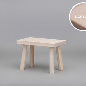 White Wooden Bench Small Wood Bench White Step Stool Wooden - Etsy