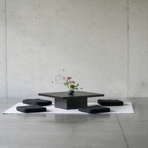 Low Sitting Coffee Table, Small Low Profile Coffee Table, Low Square ...