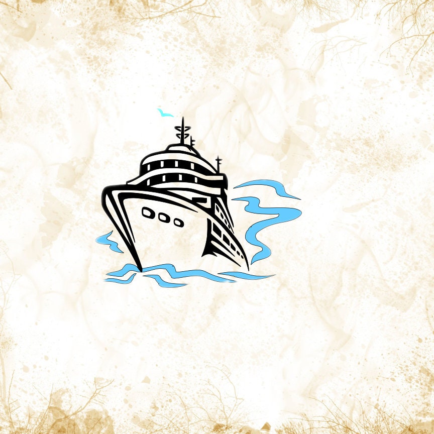 Cruise Ship SVG - Etsy