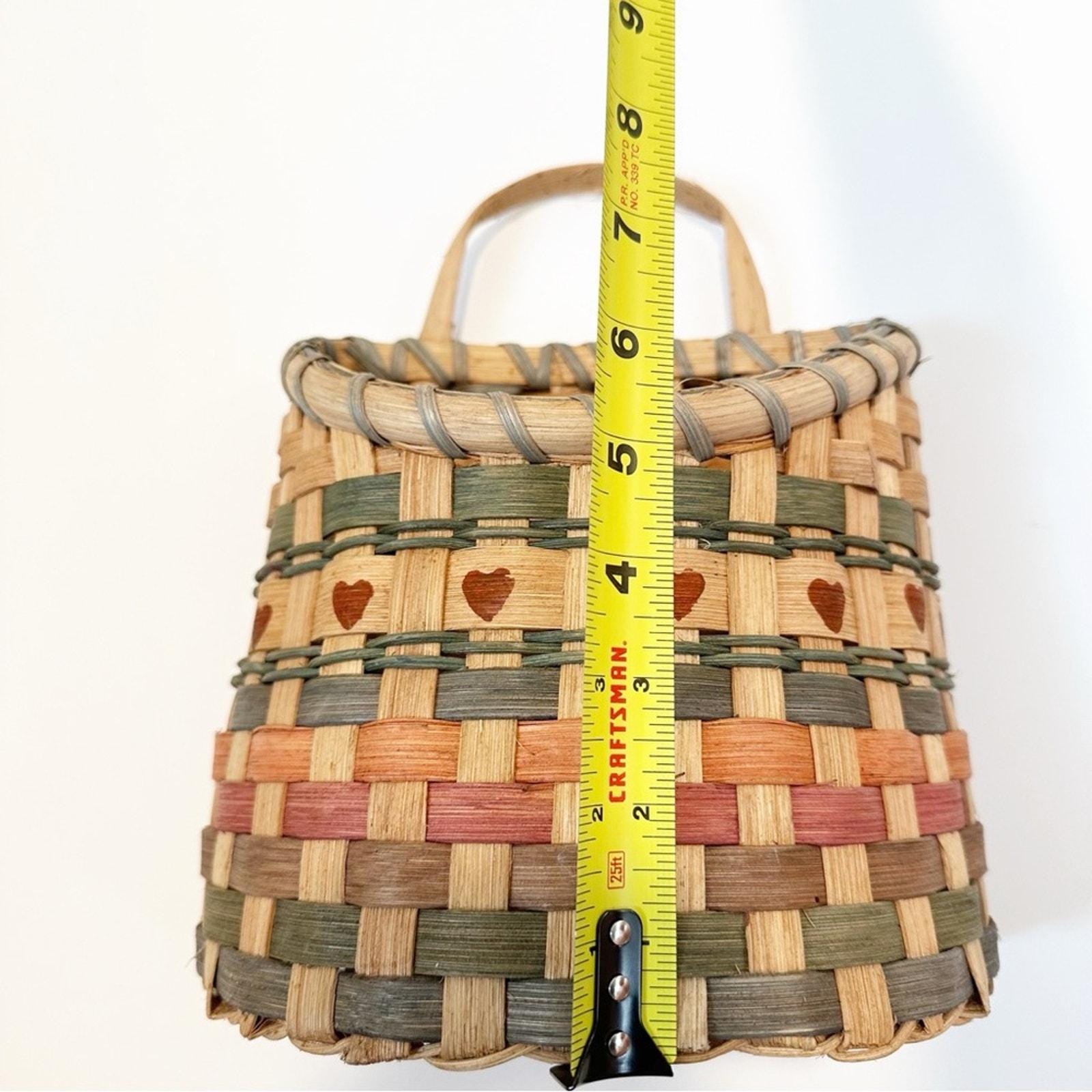 Vintage Cottagecore Cottage Multi-color Woven Braided Heart Wall ...