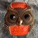 Clapper Bracelet Coral and Gold Owl Bracelet Vintage From 1980's ...