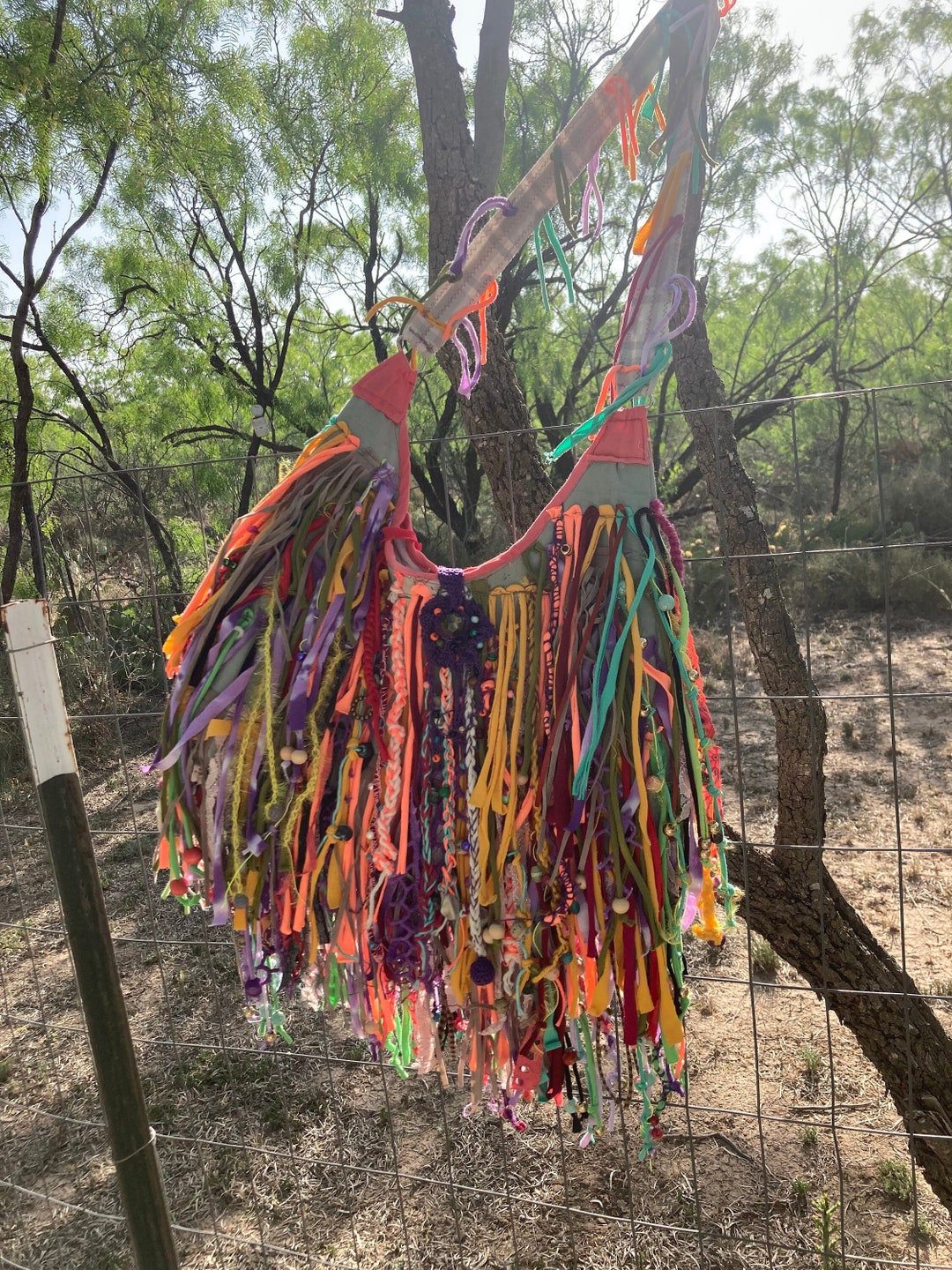 Custom Made Fringed Bag, Hand Embellished Bag. Shoulder BAG With Fringe ...
