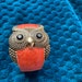 Clapper Bracelet Coral and Gold Owl Bracelet Vintage From 1980's ...