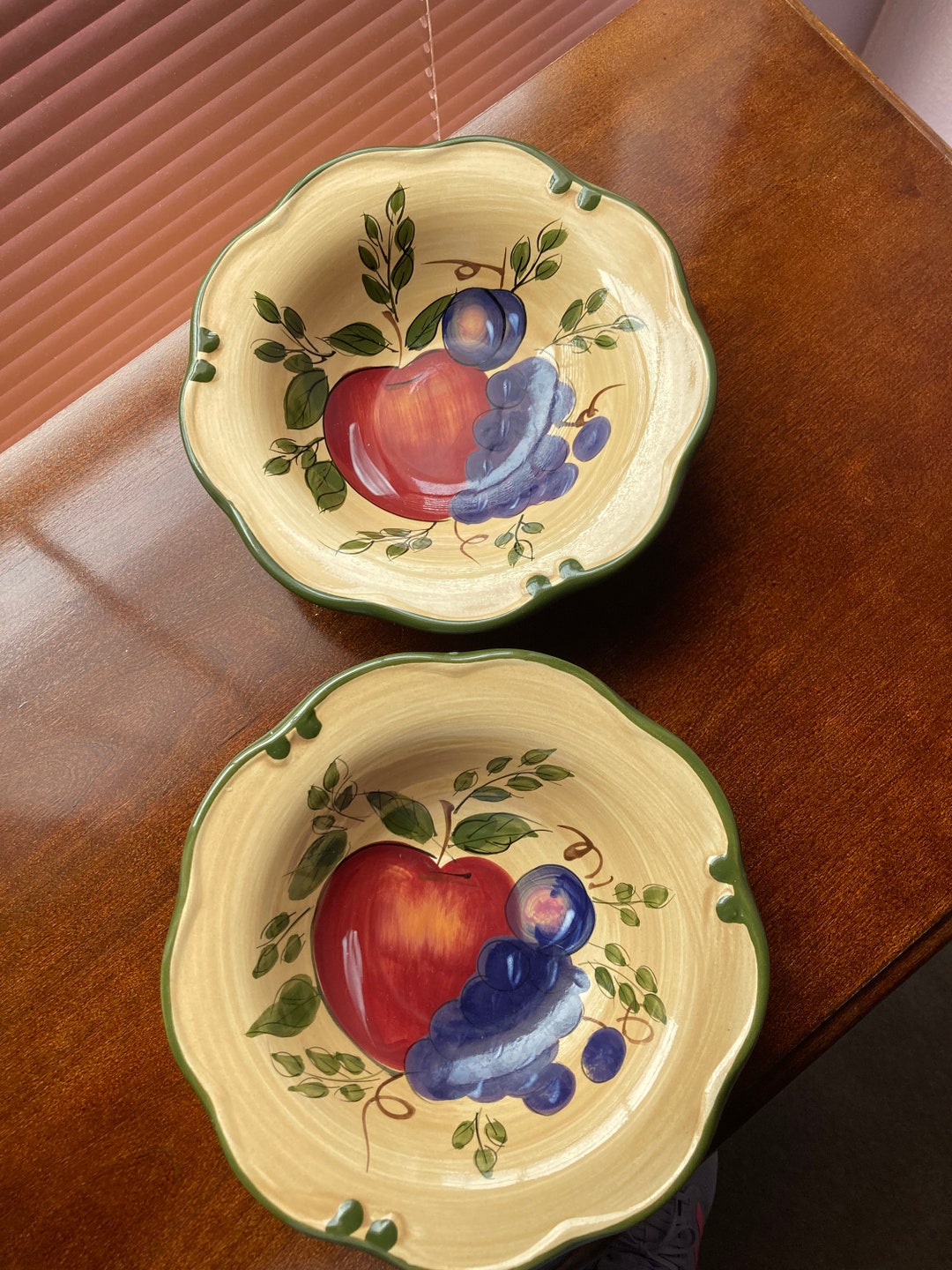 Granada by Home Trends Bowls/ Fruit Pattern Cereal Bowls/ Vintage Soup ...