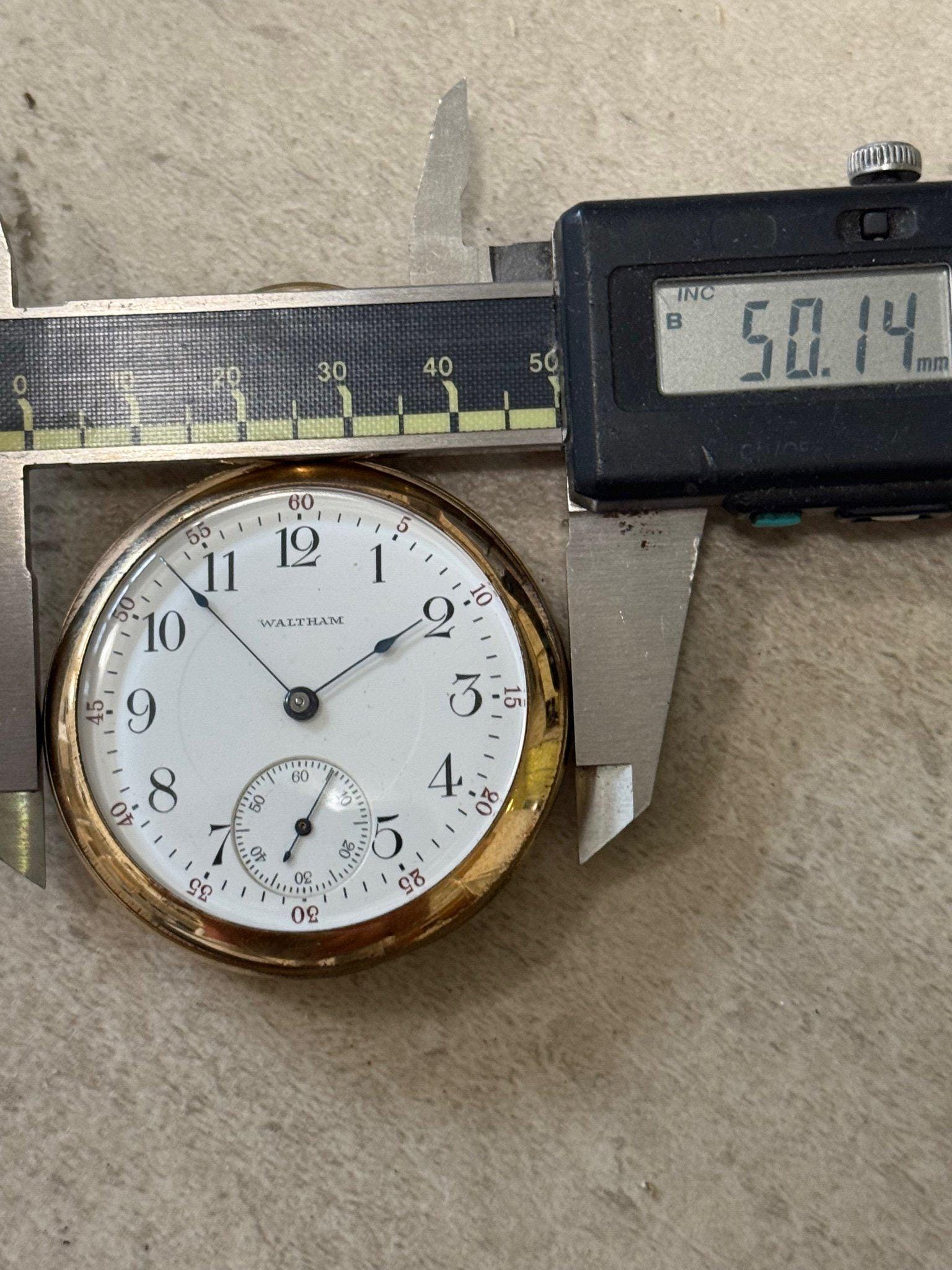 Waltham Gilded Pocket Watch - Etsy