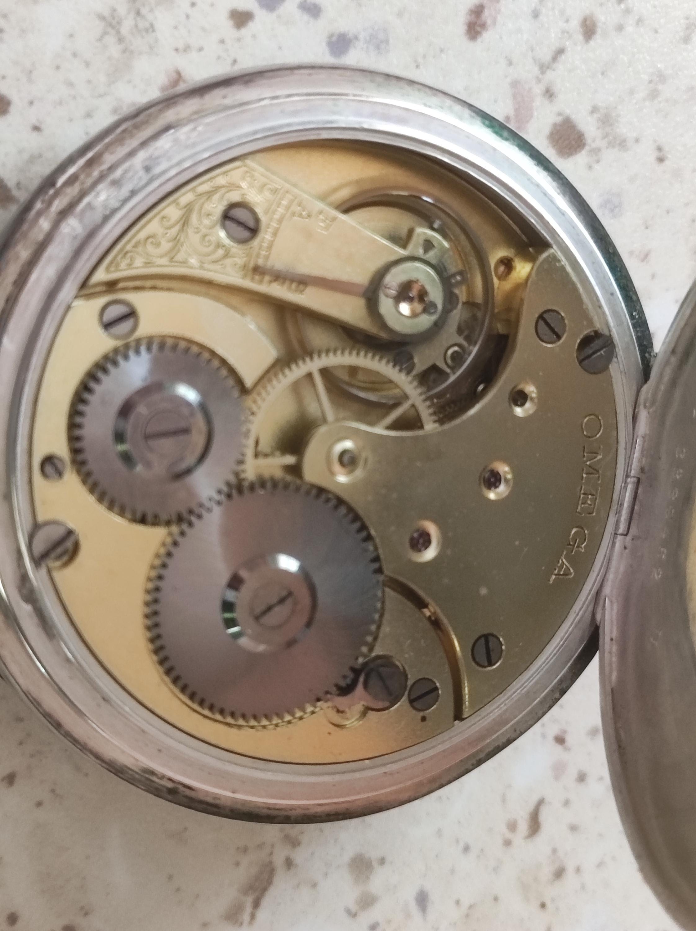 Omega Silver Pocket Watch - Etsy