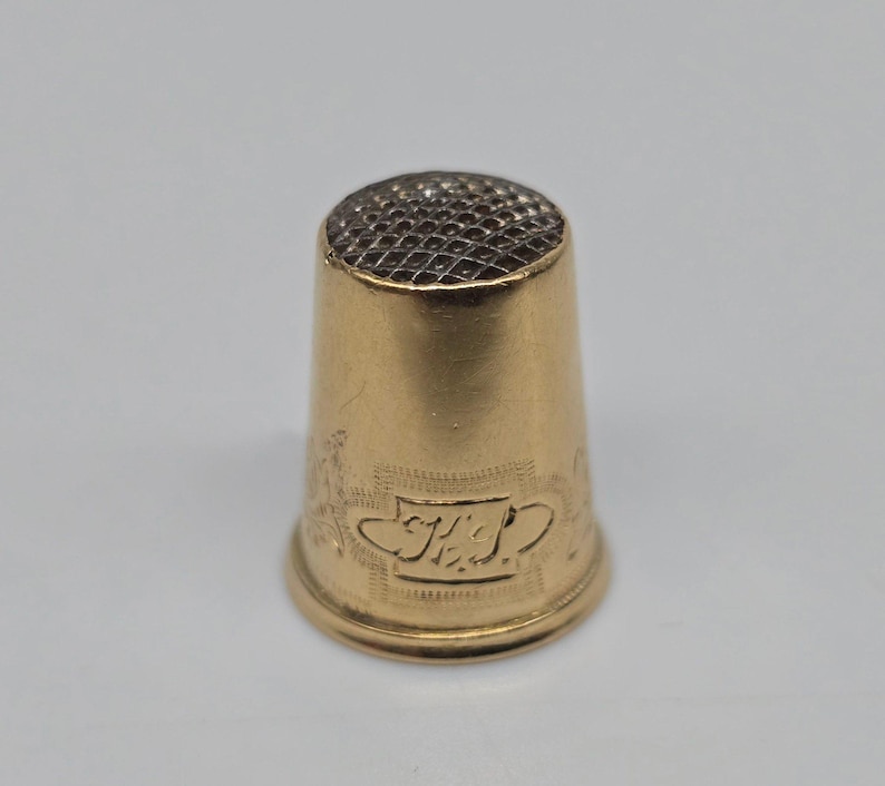 Antique Thimble 18K Gold, 3.48g, 1854 - Etsy