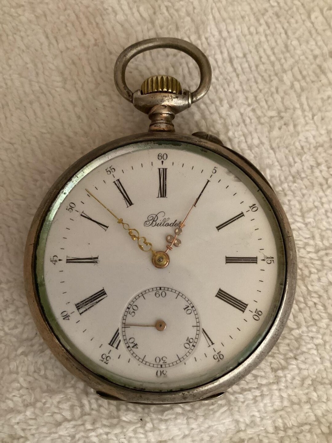 Billodes Silver Pocket Watch - Etsy