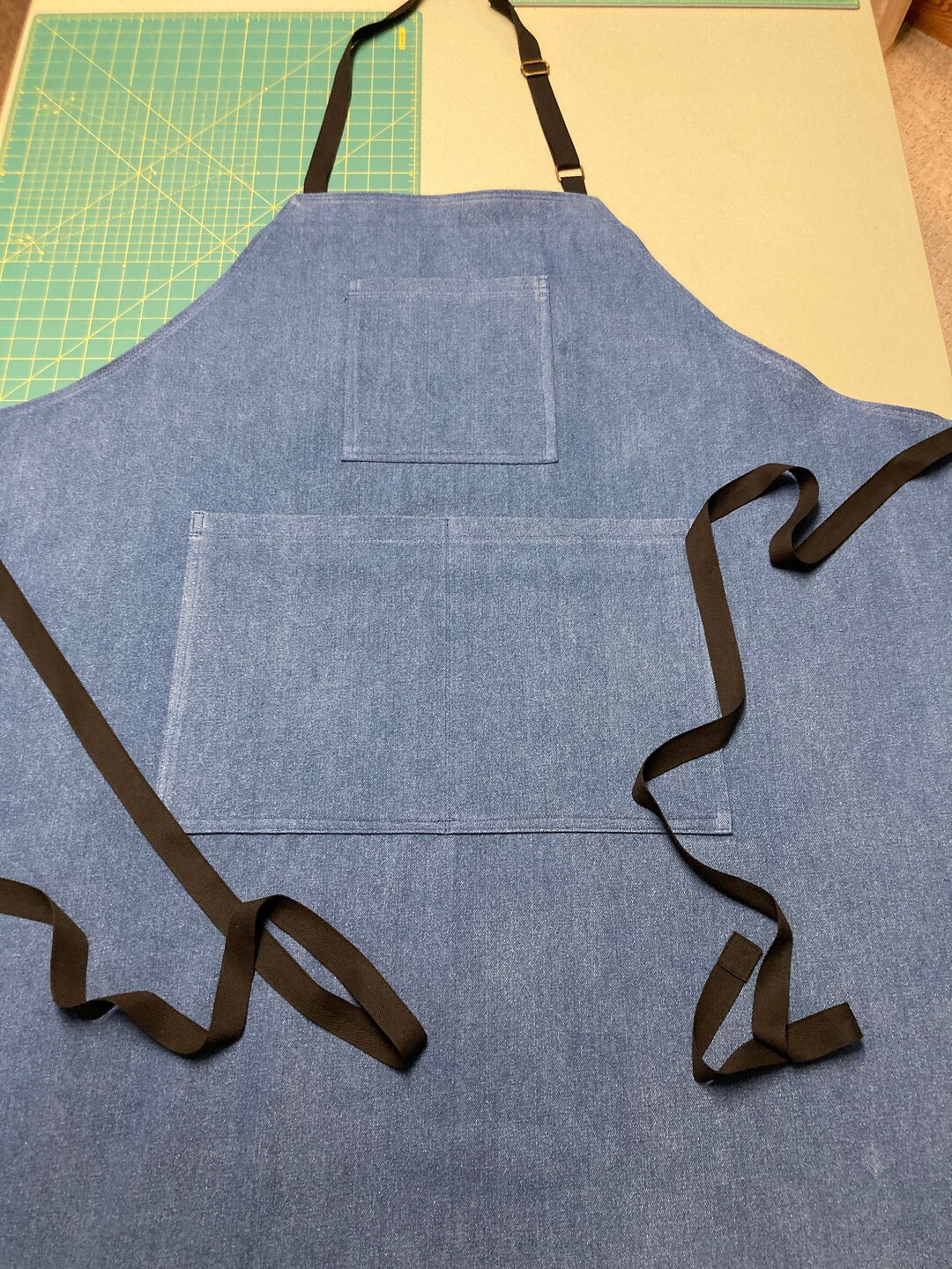 Denim Apron; Butcher Style Apron; Unisex Adult Apron; Apron With Pocket ...