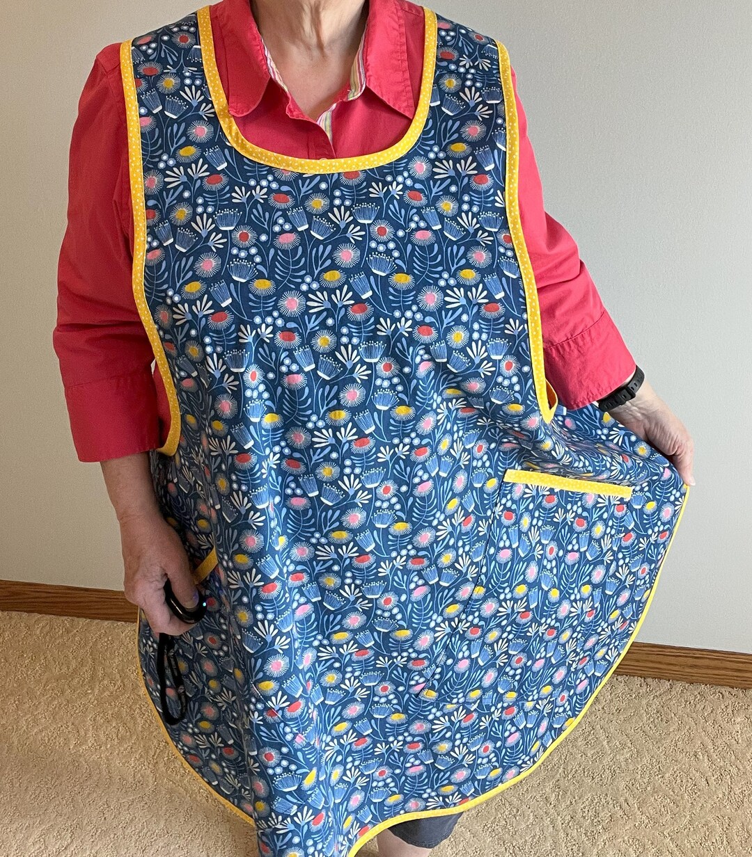 Crossback Apron; Cross Back Apron; No Tie Apron; Large Apron; XL Apron ...