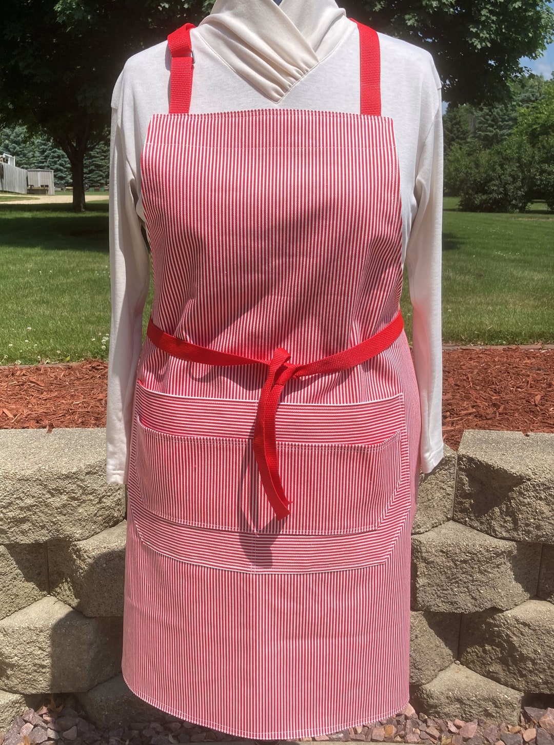 Apron; Unisex Adult Apron; Butcher Style Apron for Men; Butcher Style ...