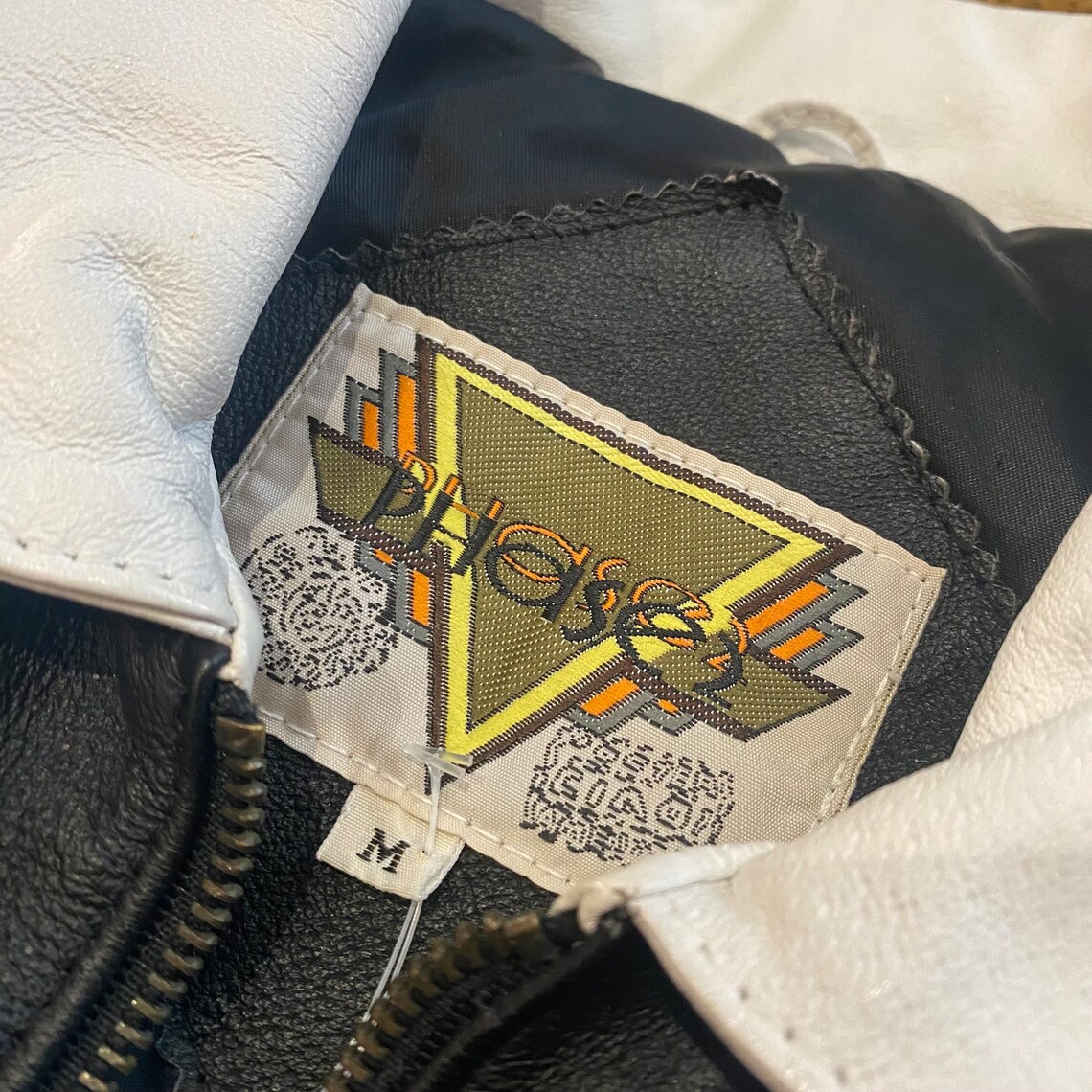 Vintage USA American Flag Leather Racing/motorcycle Jacket - Etsy