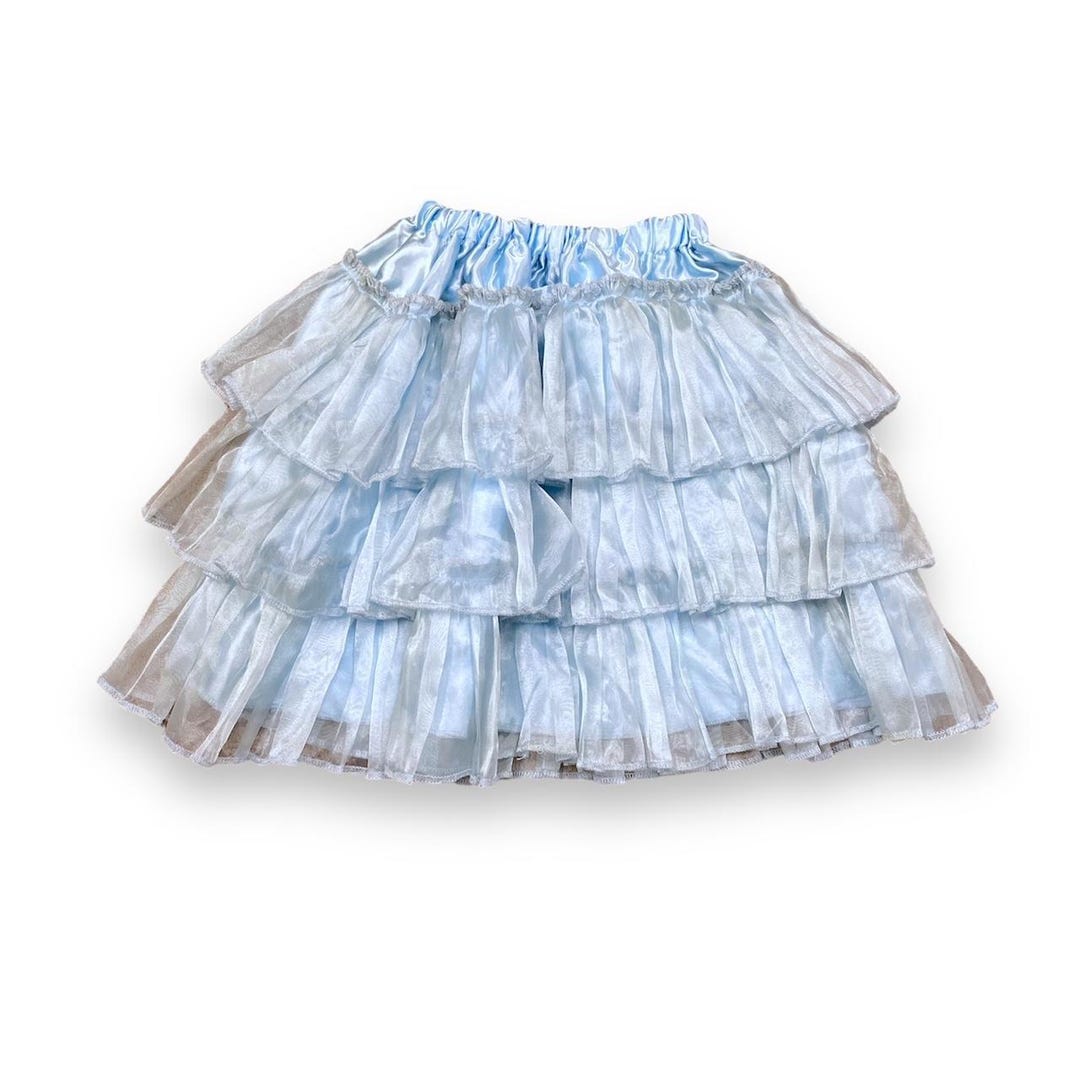 Blue Crinoline Style Mini Skirt - Etsy