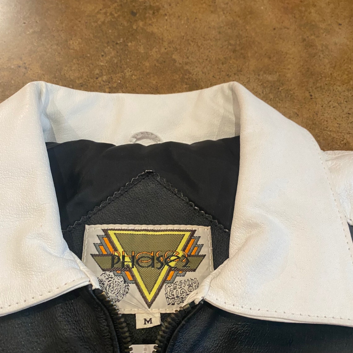 Vintage USA American Flag Leather Racing/motorcycle Jacket - Etsy