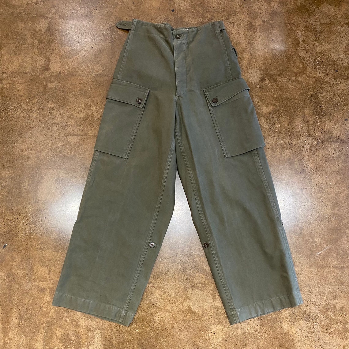 Vintage 1950s Authentic Dutch Military Cargo Pants - Etsy