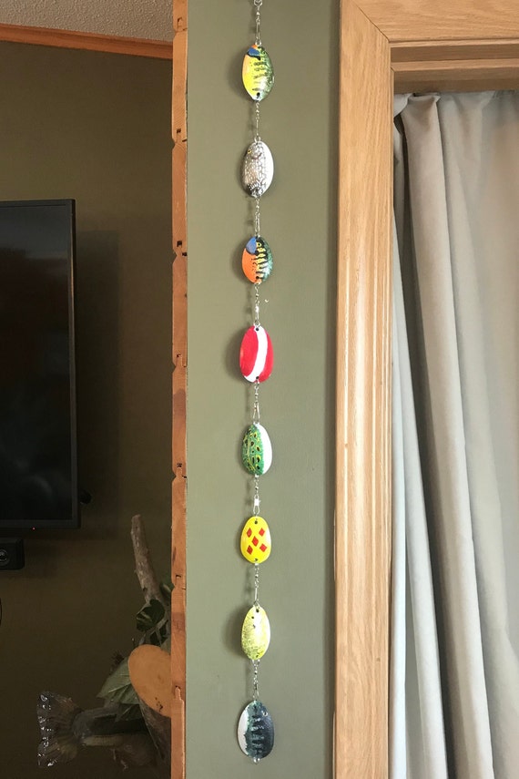 Rain Chain Wall Art Totem Style Hand Painted Spoons | Etsy