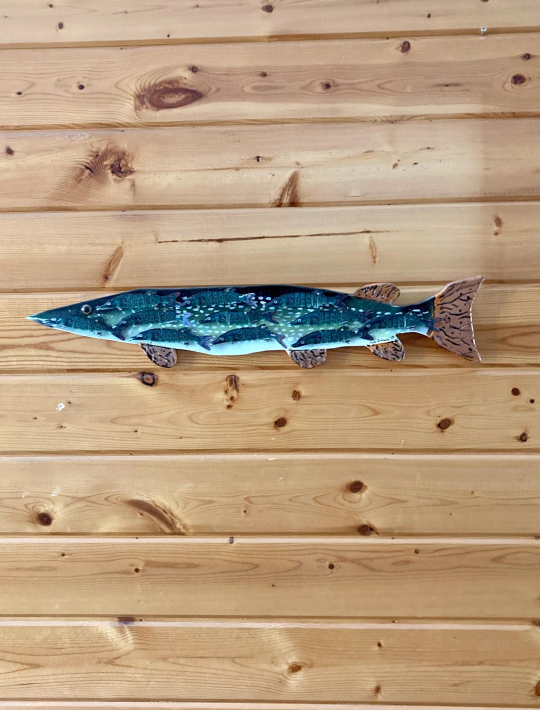 Northern Pike Wall Hanging W/ Fishing Lures - Etsy