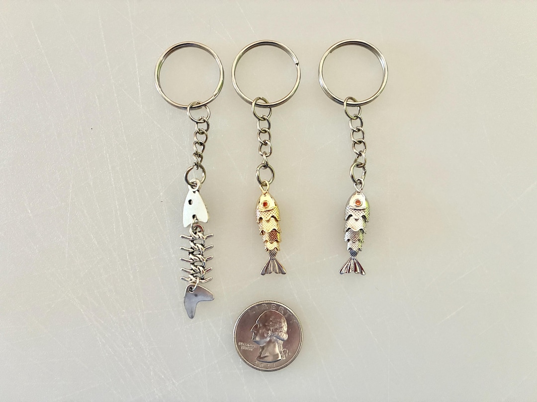 Jointed Fish Keychains or Backpack Hangers - Etsy