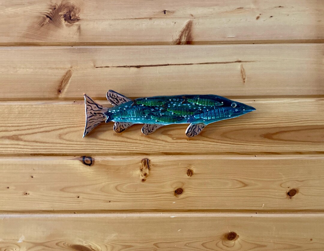 Northern Pike Wall Hanging W/ Fishing Lures - Etsy