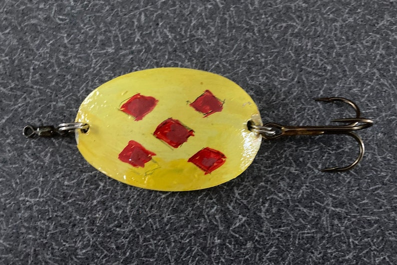 Five of Diamonds Fishing Lure Spoon - Etsy