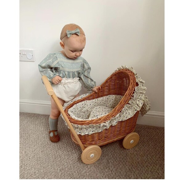 Wicker Doll Pram - Etsy