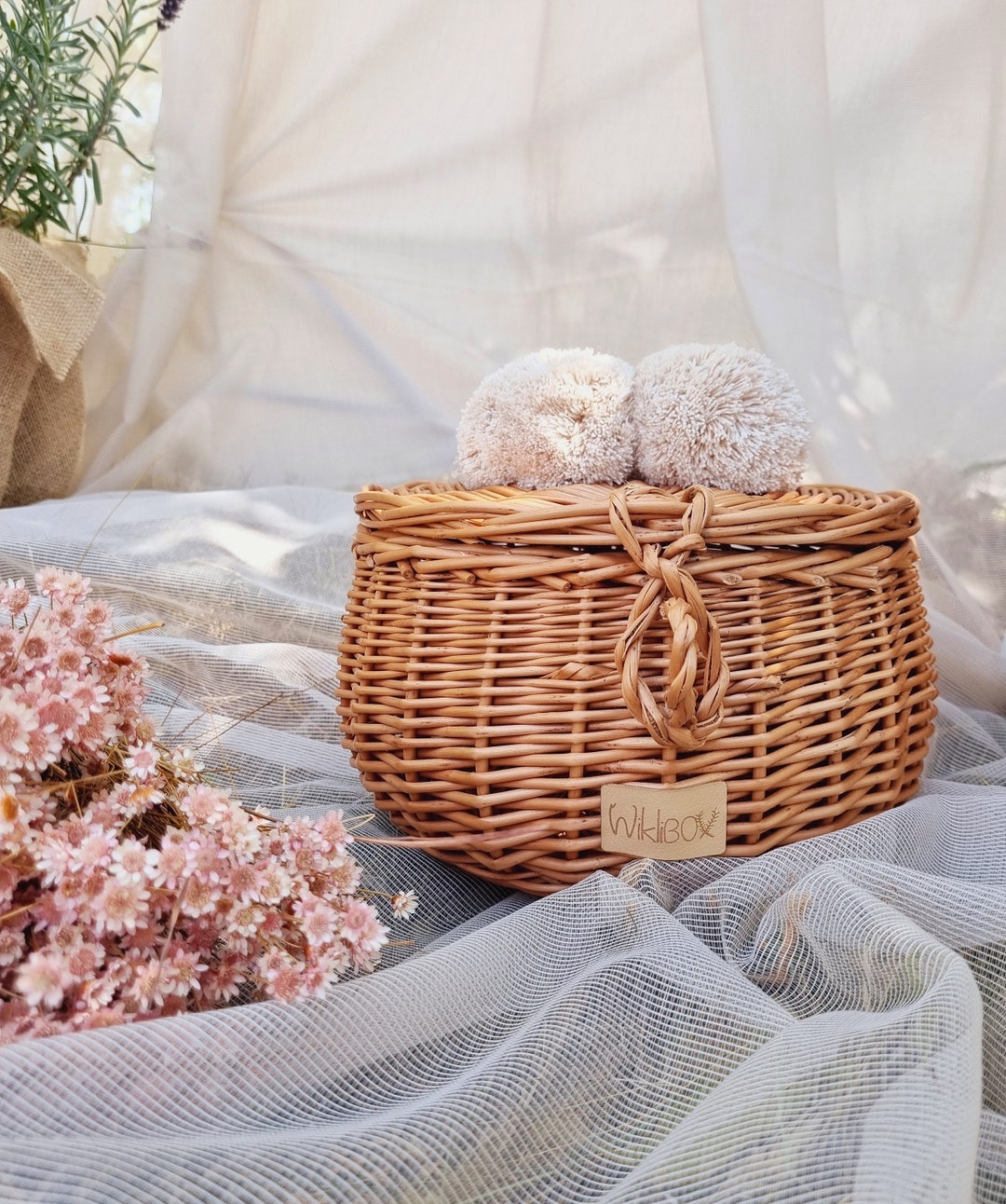 Wiklibox Handmade Wicker Jewellery Box "puzderko" in Natural Color ...