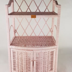 Wiklibox "puffy" Wicker Cabinet in PINK Color - Etsy