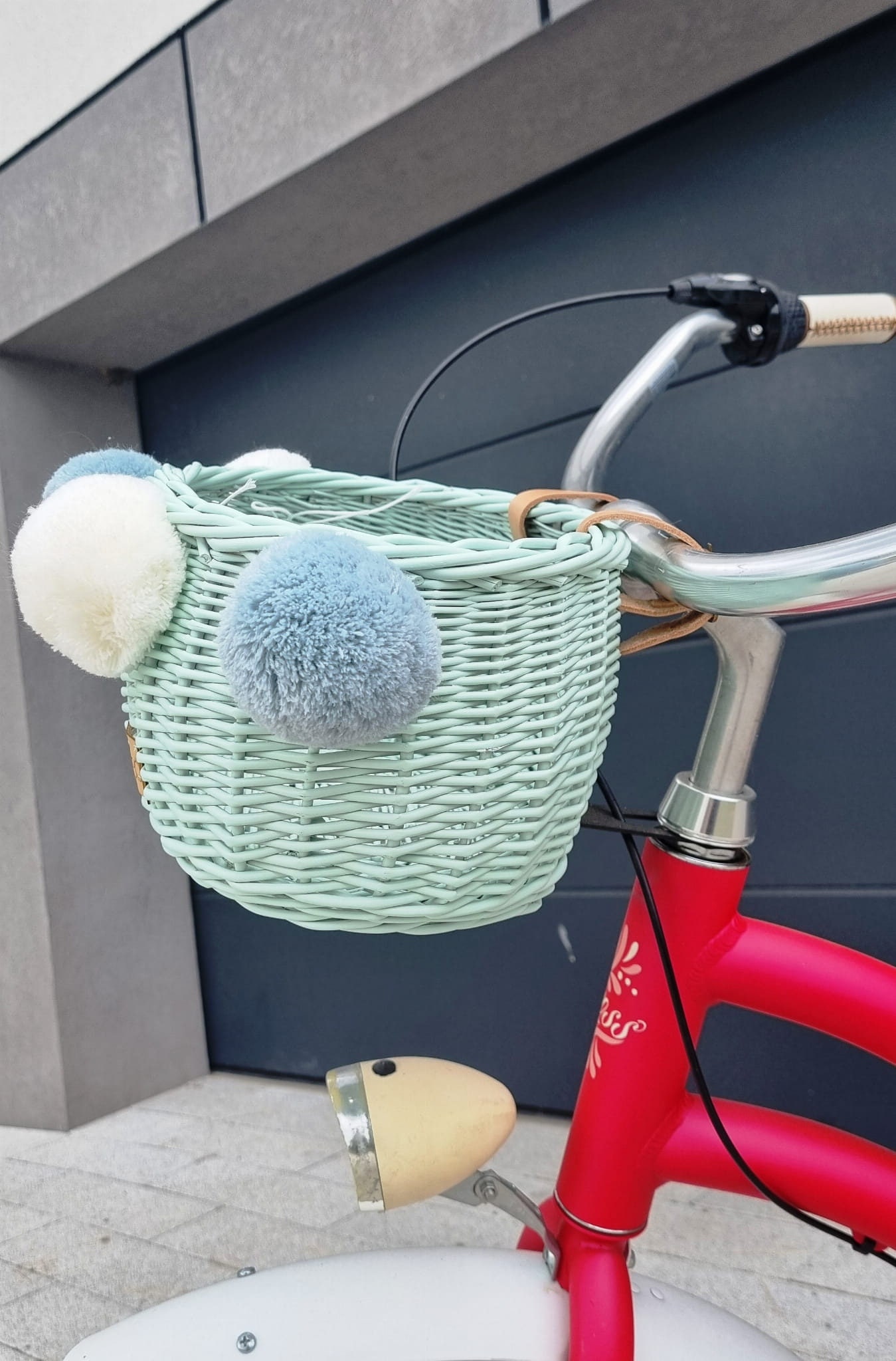 Wiklibox Wicker Bike Basket for Kids DUMPY in GREEN Color - Etsy