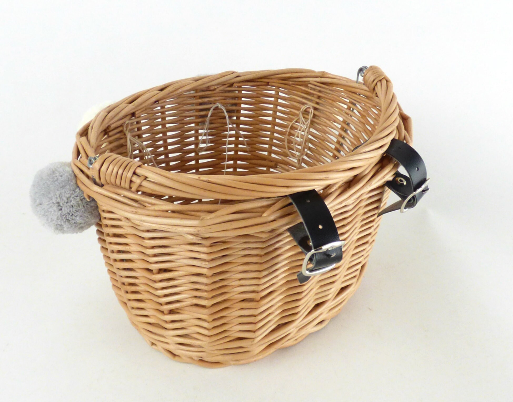 Wiklibox Wicker Bike Basket for Kids in NATURAL Color Mounted - Etsy