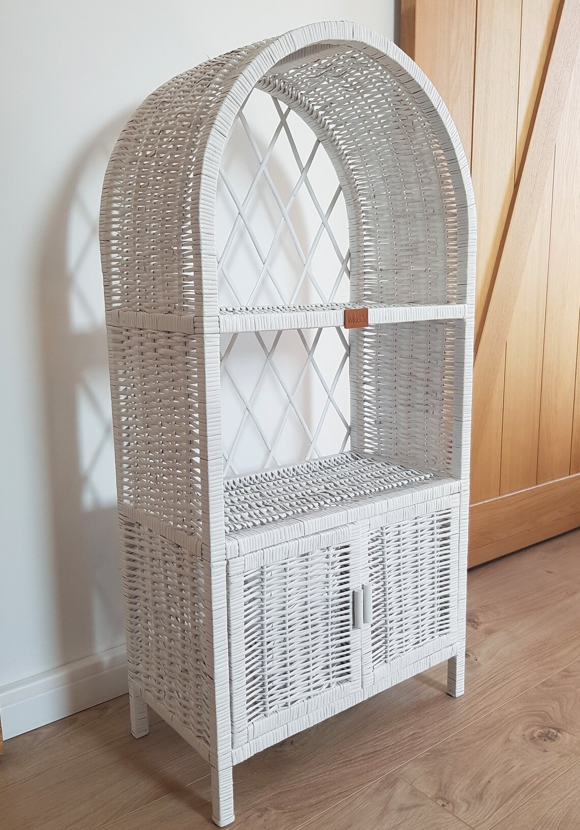 Wiklibox Wicker Cabinet With Doors isabell in | Etsy